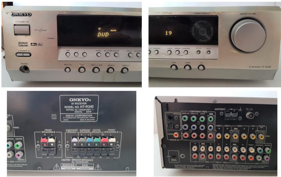 Exclusive Onkyo AV Receiver Model HT-R340, High Quality Audio Video, Power Amplifier, Japan ...