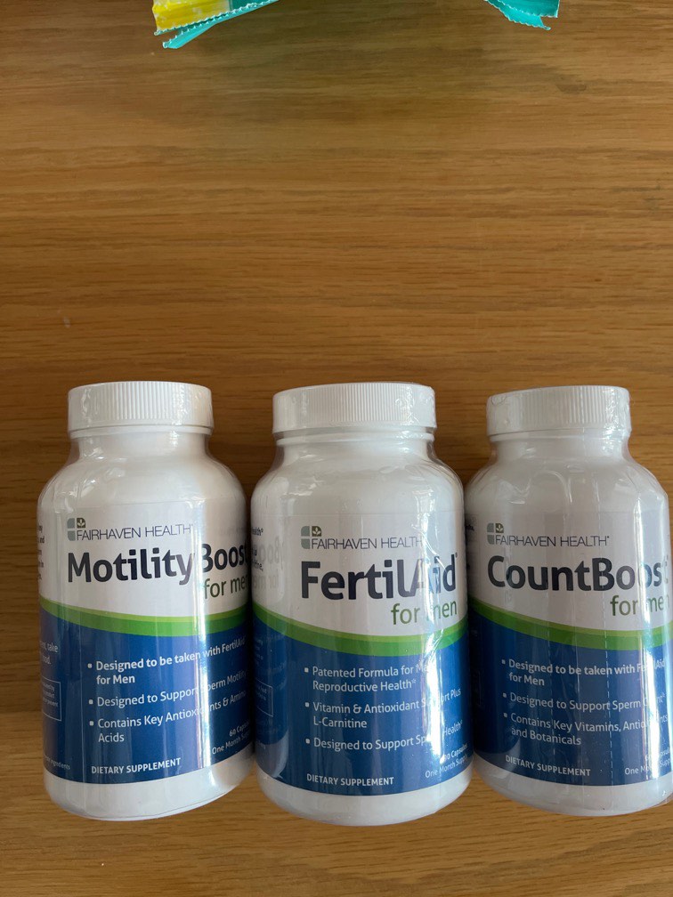 FAIRHAVEN HEALTH Motilityboost FertilAid CountBoost, Health & Nutrition ...