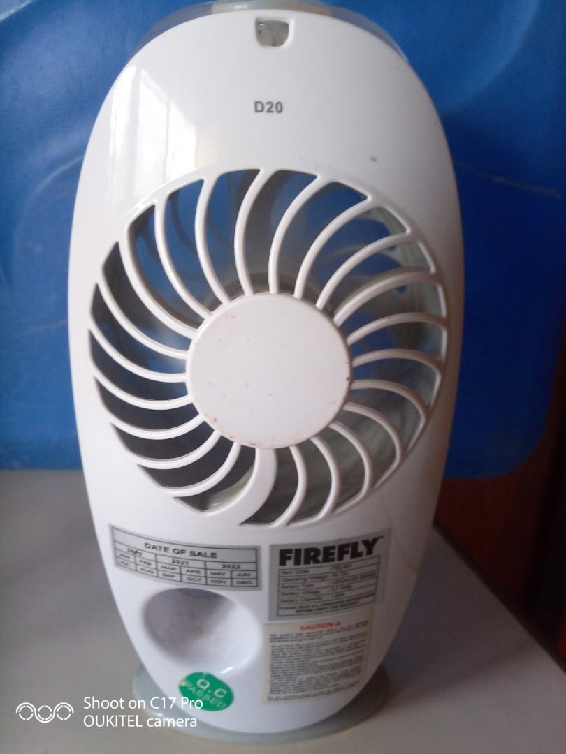 FIREFLY FEL801 RECHARGEABLE FAN, TV & Home Appliances, Air Conditioning ...