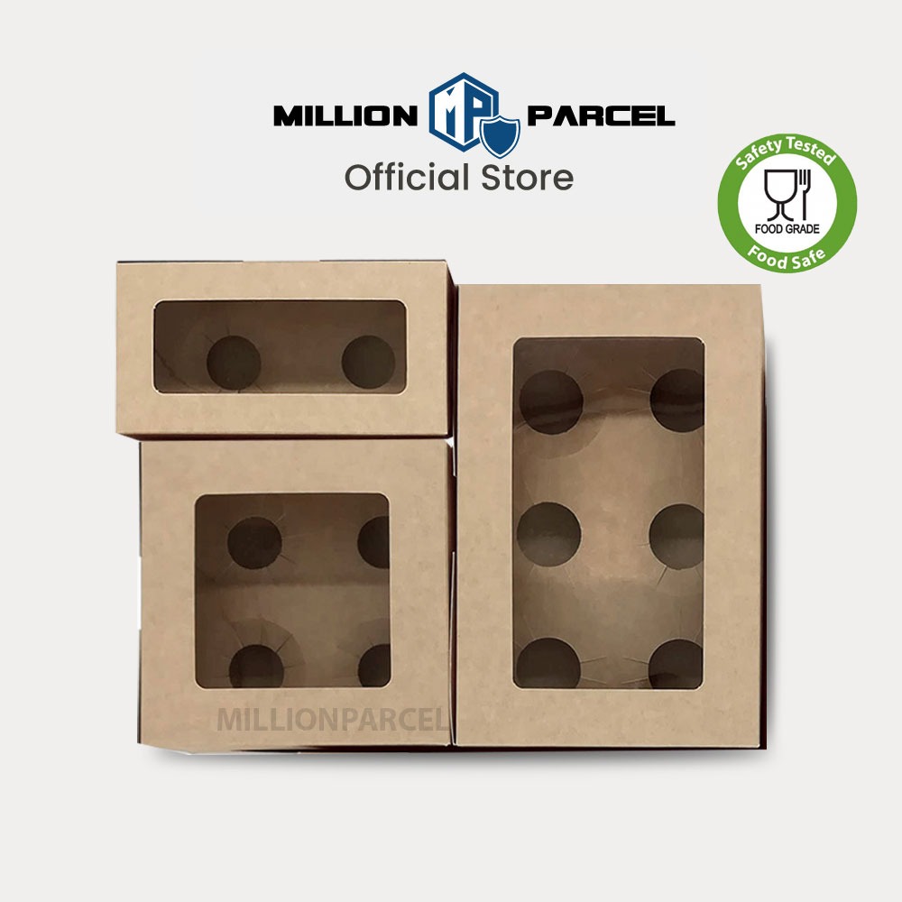 Food Grade Box with Window + Tray | Cake Box | Gift Box | Kueh Box ...