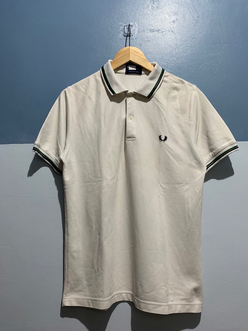 Fred Perry White Polo Shirt, Men's Fashion, Tops & Sets, Tshirts & Polo ...
