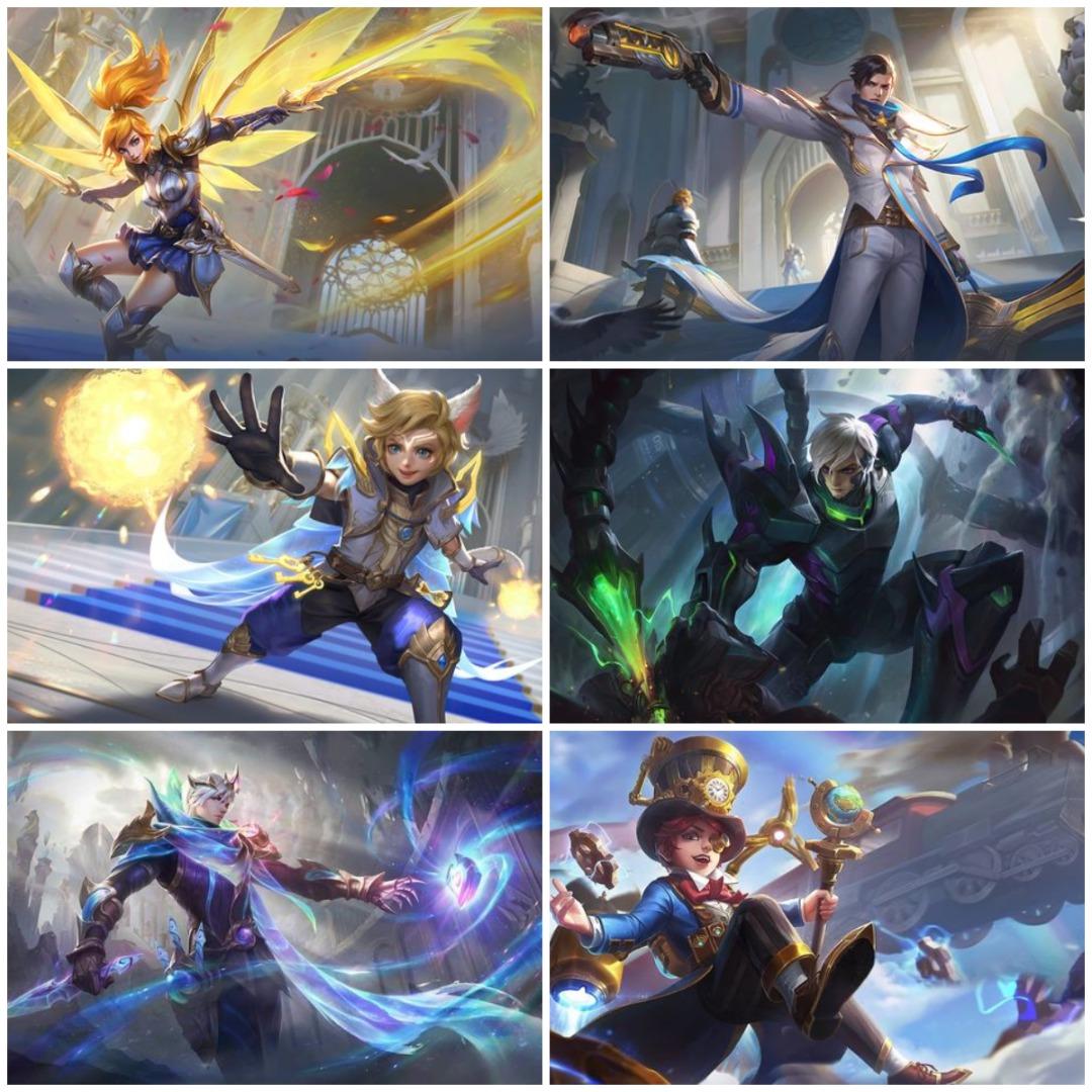 Full Gusion Skin Stacked MLBB Account Gusion Legend / Gusion Coll ...