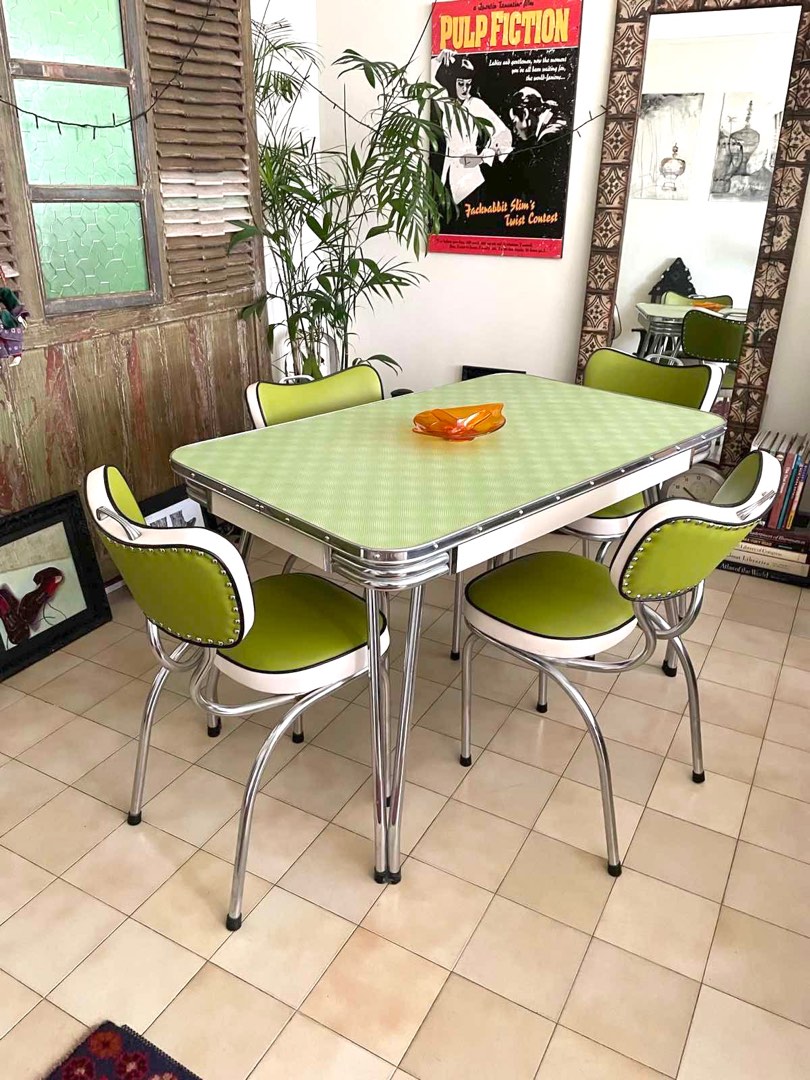 Fully restored 1950s American diner style retro vintage dining set ...