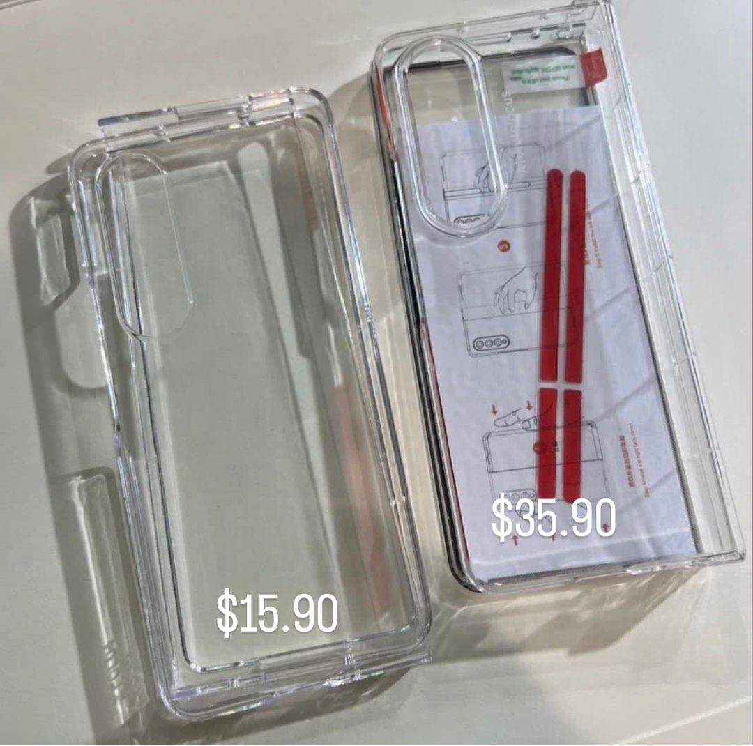 Galaxy Z Fold 4 Phone Cases Clear / transparent, Mobile Phones ...