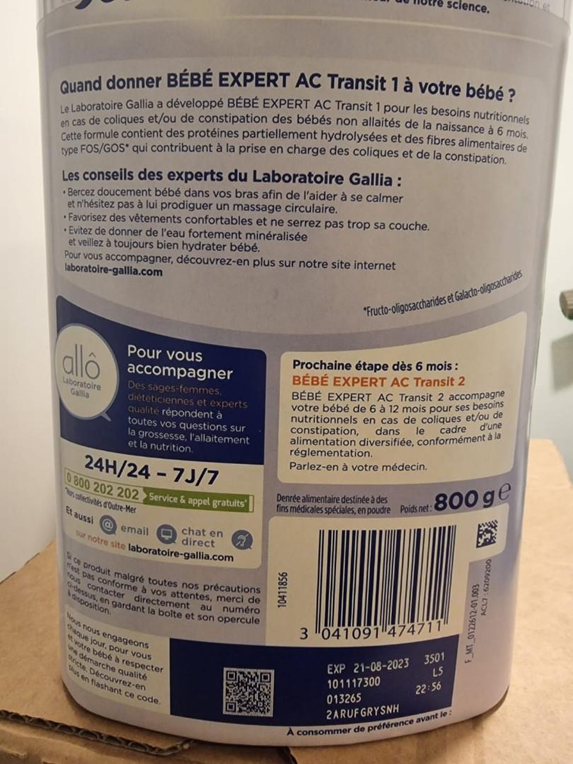 Gallia milk formula stage 1 (0-6months), Babies & Kids, Nursing ...