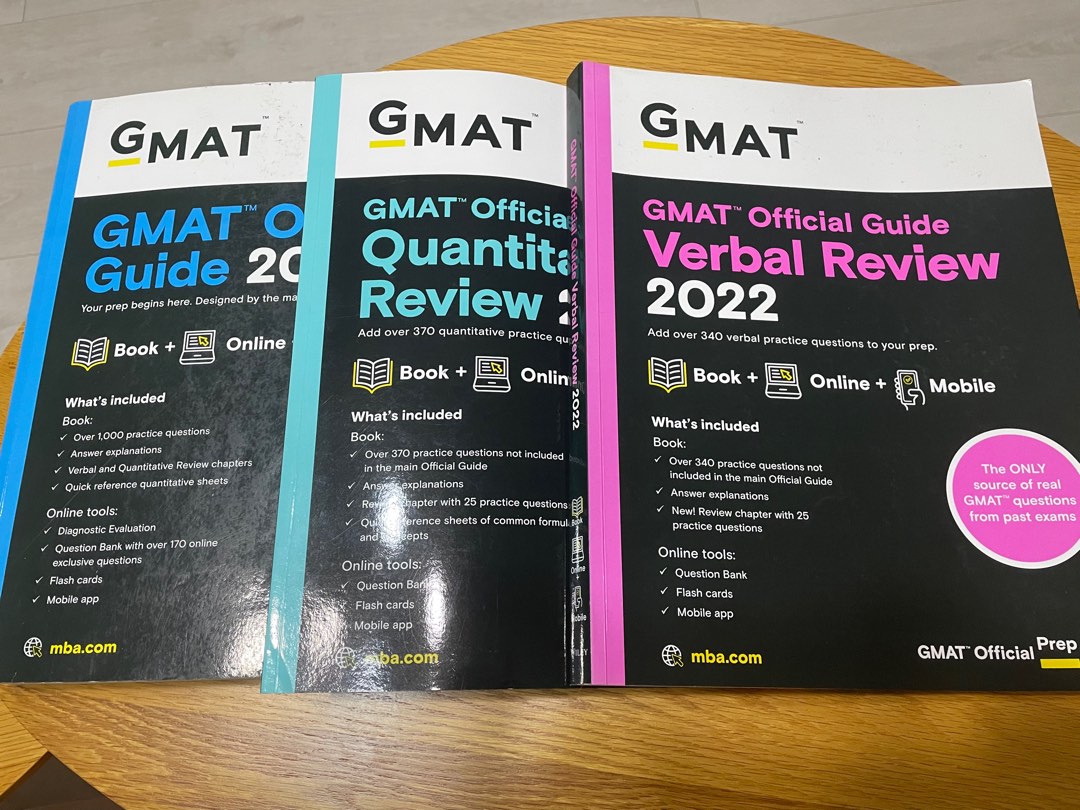 GMAT 2022 OG (3 sets: main + quant advanced + verbal advanced), Hobbies ...
