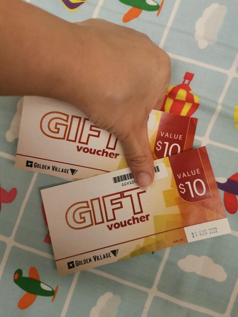 Golden village voucher 2 pcs, Tickets & Vouchers, Event Tickets on ...