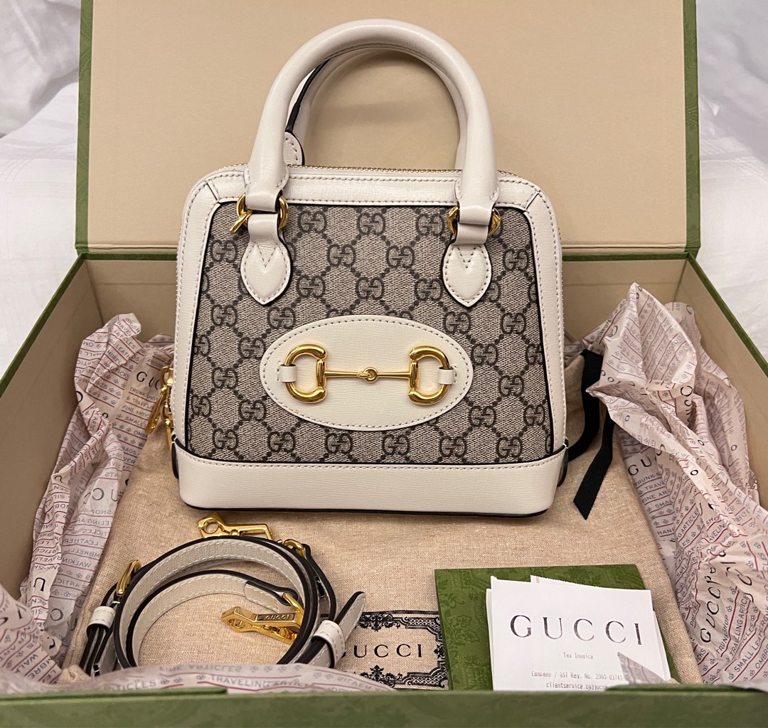 Gucci horsebit 1955 mini top handle bag, Luxury, Bags & Wallets on ...