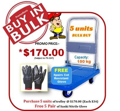 HEAVY DUTY PVC PLATFORM TROLLEY/HANDTRUCK 150KG/300KG, Everything Else ...