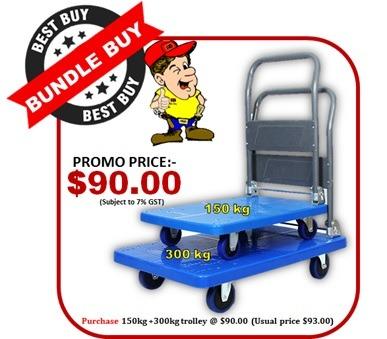 HEAVY DUTY PVC PLATFORM TROLLEY/HANDTRUCK 150KG/300KG, Everything Else ...