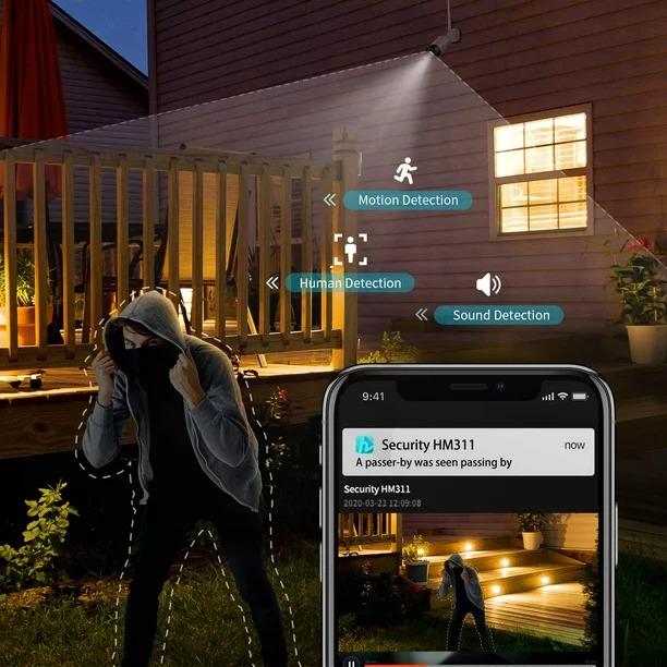HeimVision HM311 | 3MP 2K Outdoor Wireless Security Camera with ...