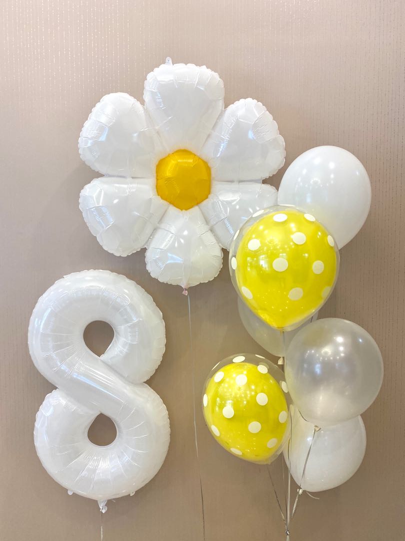 Helium daisy balloon set, Hobbies & Toys, Stationery & Craft, Occasions ...