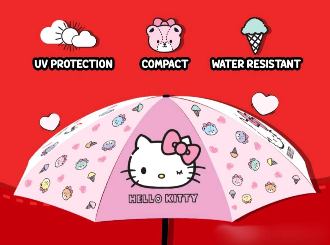 Hello kitty umbrella, Everything Else on Carousell
