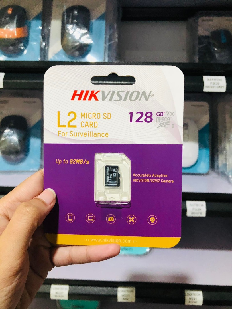 HIKVISION 128GB L2 MicroSD Card For Surveillance Class 10 HS-TF-L2/128G on Carousell
