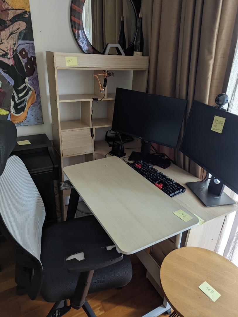 Home office desk, Furniture & Home Living, Furniture, Tables & Sets on ...