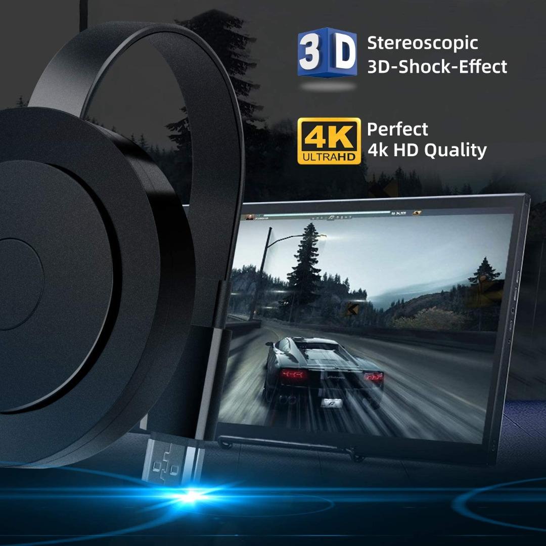 HZONE WiFi HDMI Display Dongle, 5G/2.4G 4K Wireless WiFi Screen ...