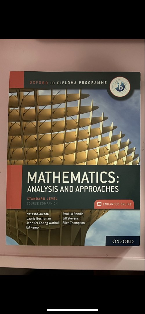 IB Mathematics Analysis and Approaches SL, 興趣及遊戲, 書本 & 文具, 教科書 - Carousell
