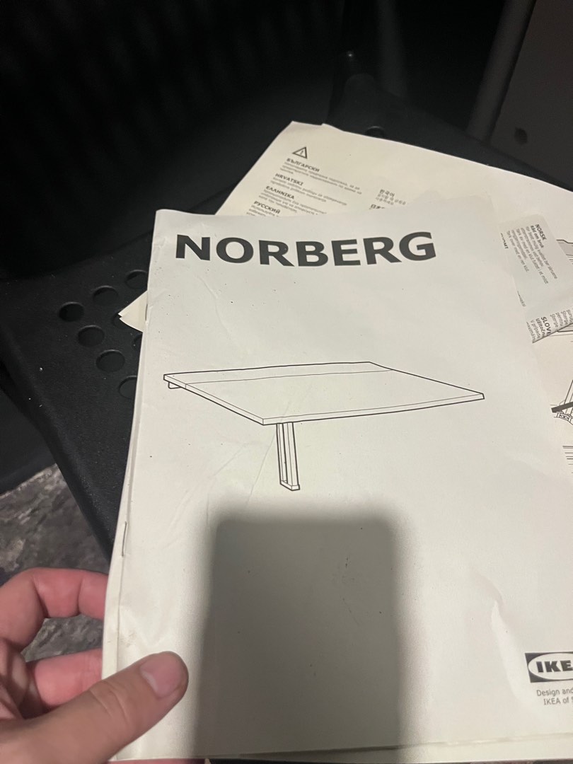 IKEA Norberg extend table, Furniture & Home Living, Furniture, Tables ...