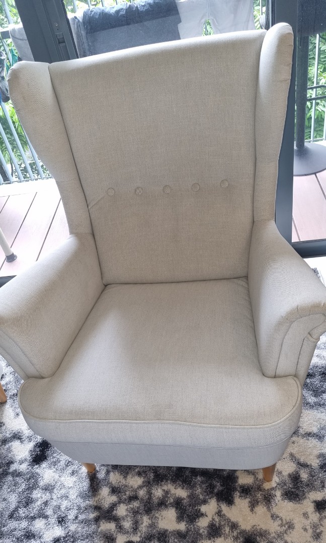 Ikea Strandmon armchair, Furniture & Home Living, Furniture, Chairs on ...