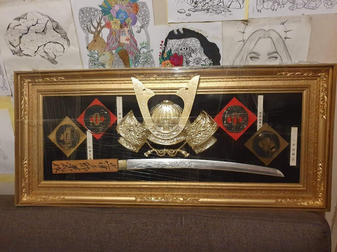 Japanese samurai display, Furniture & Home Living, Home Decor, Frames ...