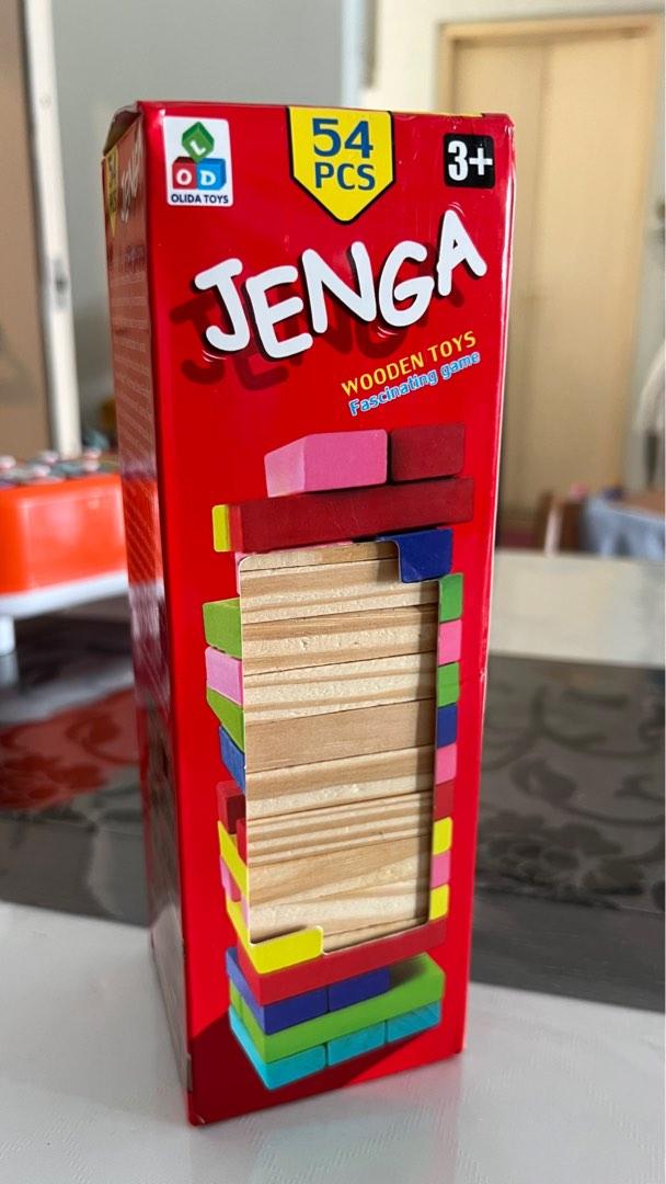 Jenga Wooden toy 54pcs, Hobbies & Toys, Toys & Games on Carousell