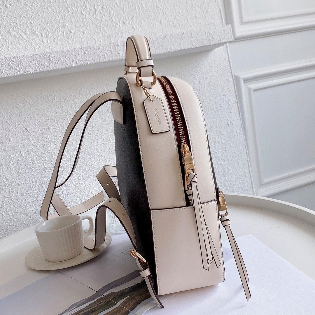 Jordyn Backpack In Signature Canvas With Varsity Motif, Women's Fashion ...