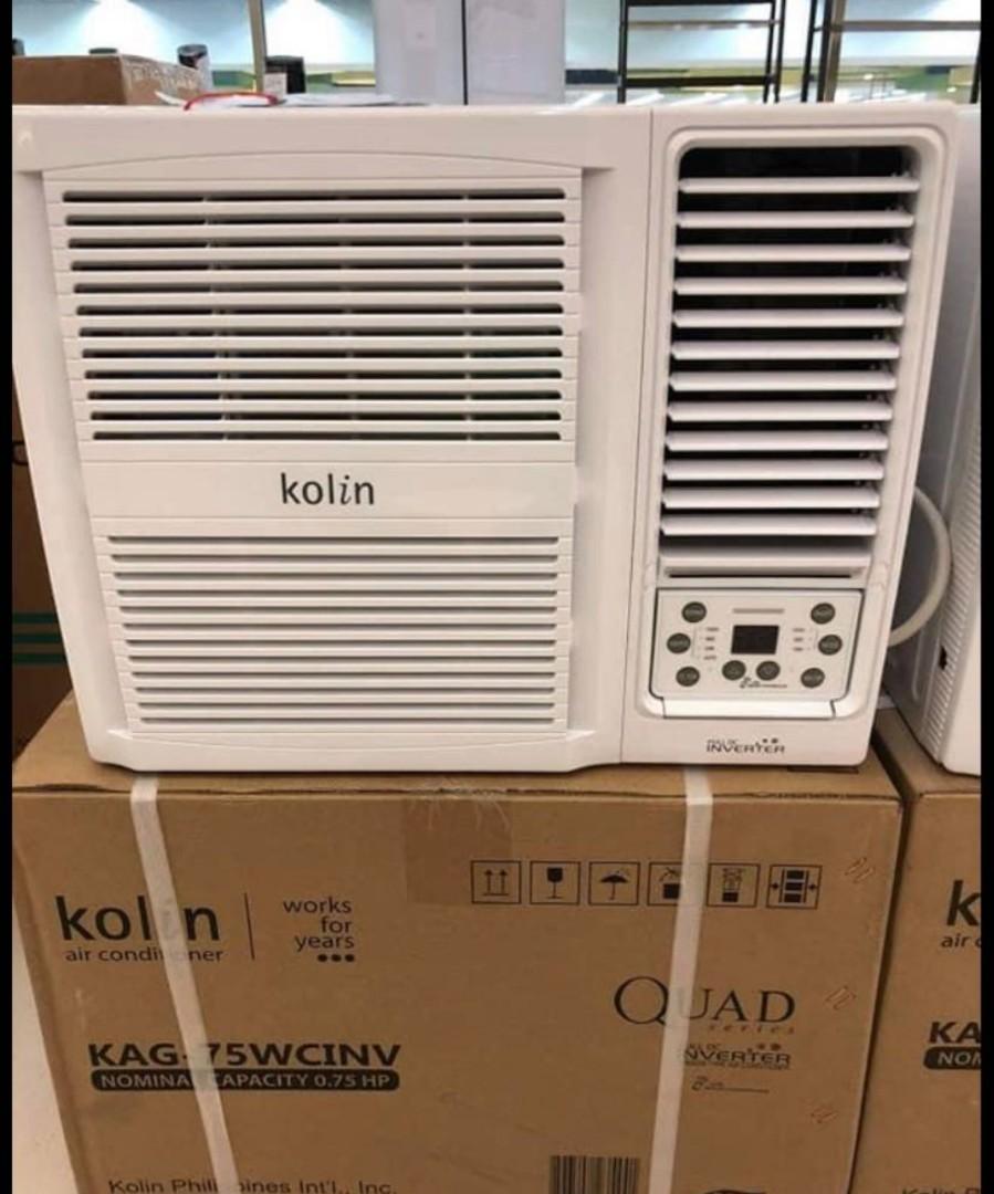 KOLIN QUAD SERIES FULL DC INVERTER WINDOW TYPE, TV & Home Appliances ...