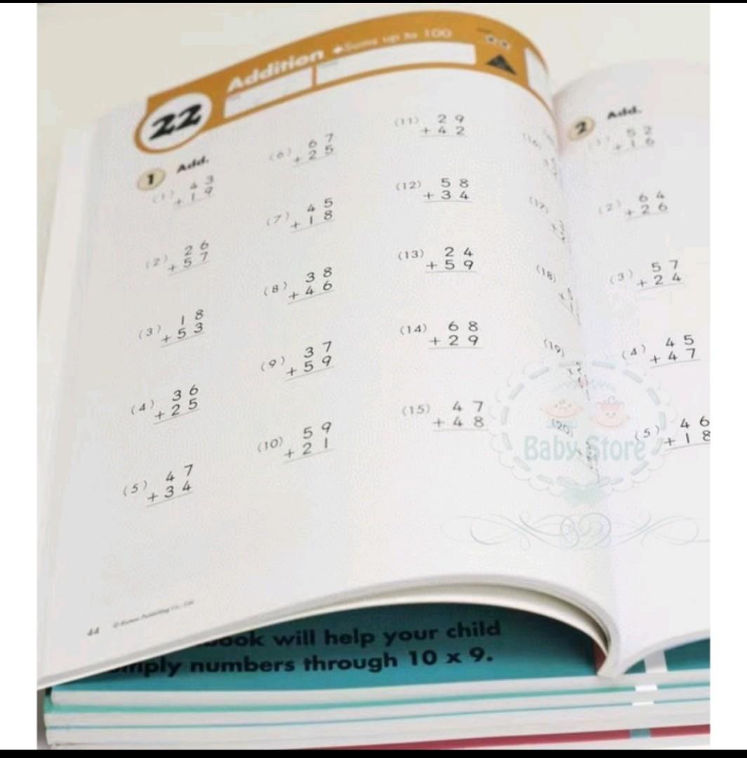 Kumon math workbook, Hobbies & Toys, Books & Magazines, Children's ...