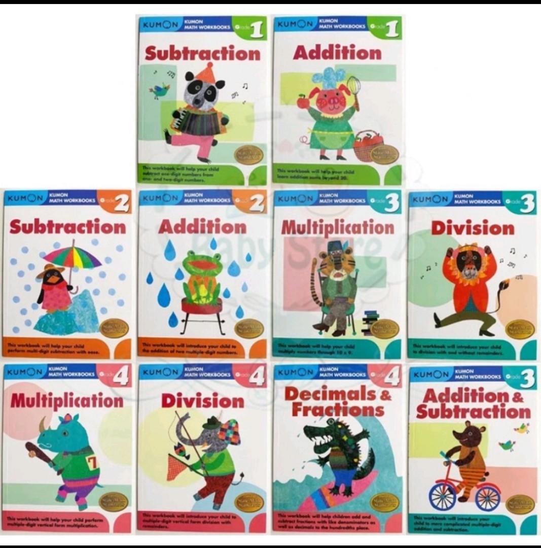 Kumon math workbook, Hobbies & Toys, Books & Magazines, Children's ...