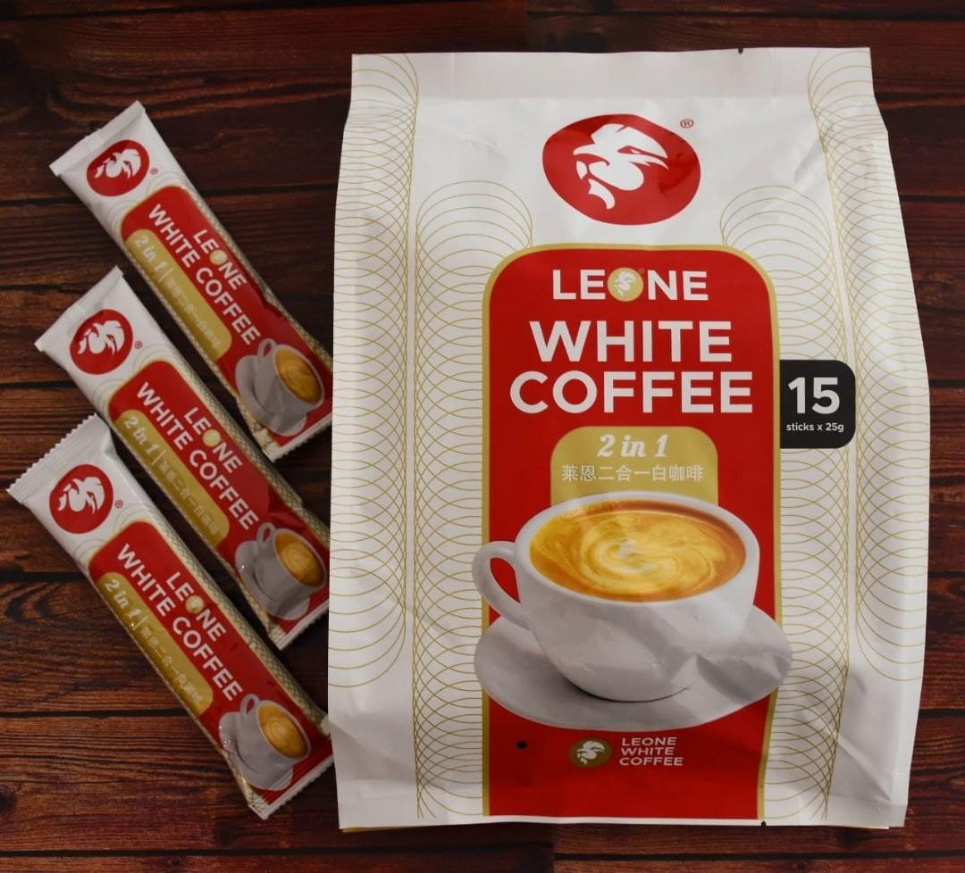 Leone 2 in 1 White Coffee (15 x 25g), Food & Drinks, Beverages on Carousell