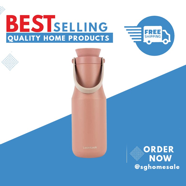 LOCK & LOCK LHC4202PIK Metro Double Wall Vacuum Insulated Travel ...