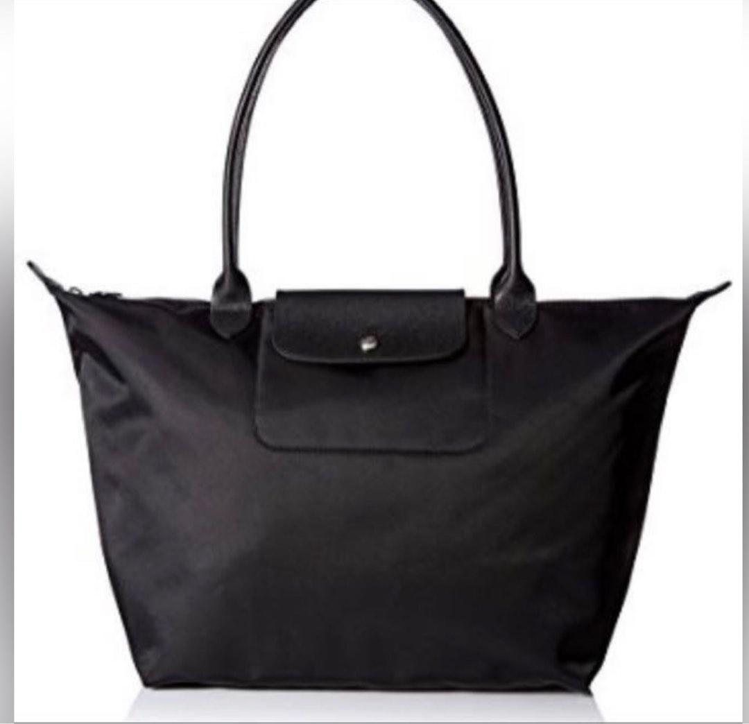 Longchamp Le Pliage Black Large , Luxury, Bags & Wallets on Carousell