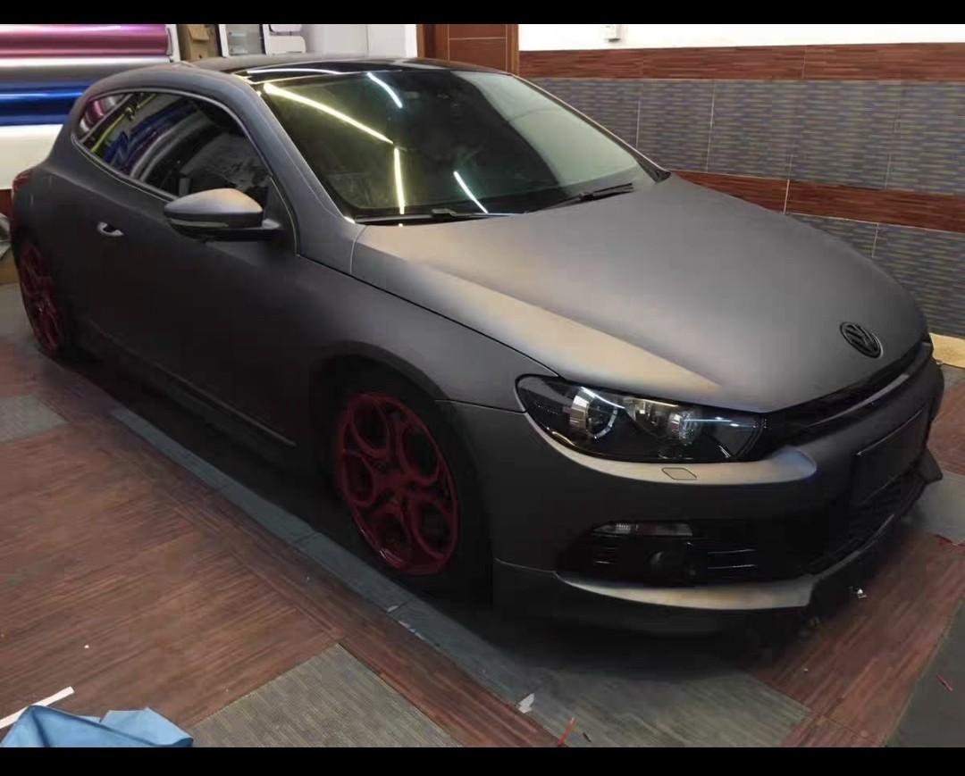 Matte Grey Car Wrap Vinyl, Car Accessories, Accessories on Carousell