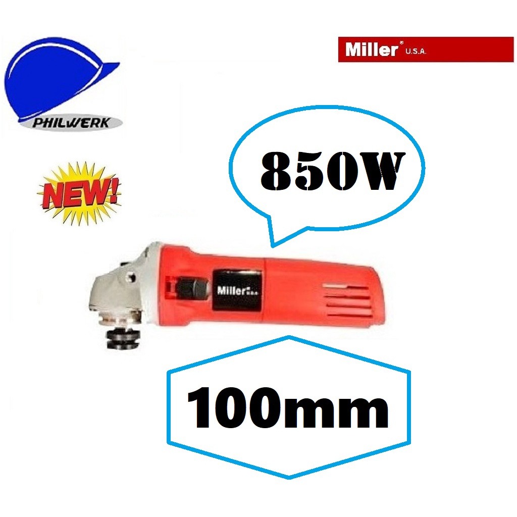 Miller Angle Grinder 100mm 850W (MA850-100B), Commercial & Industrial ...