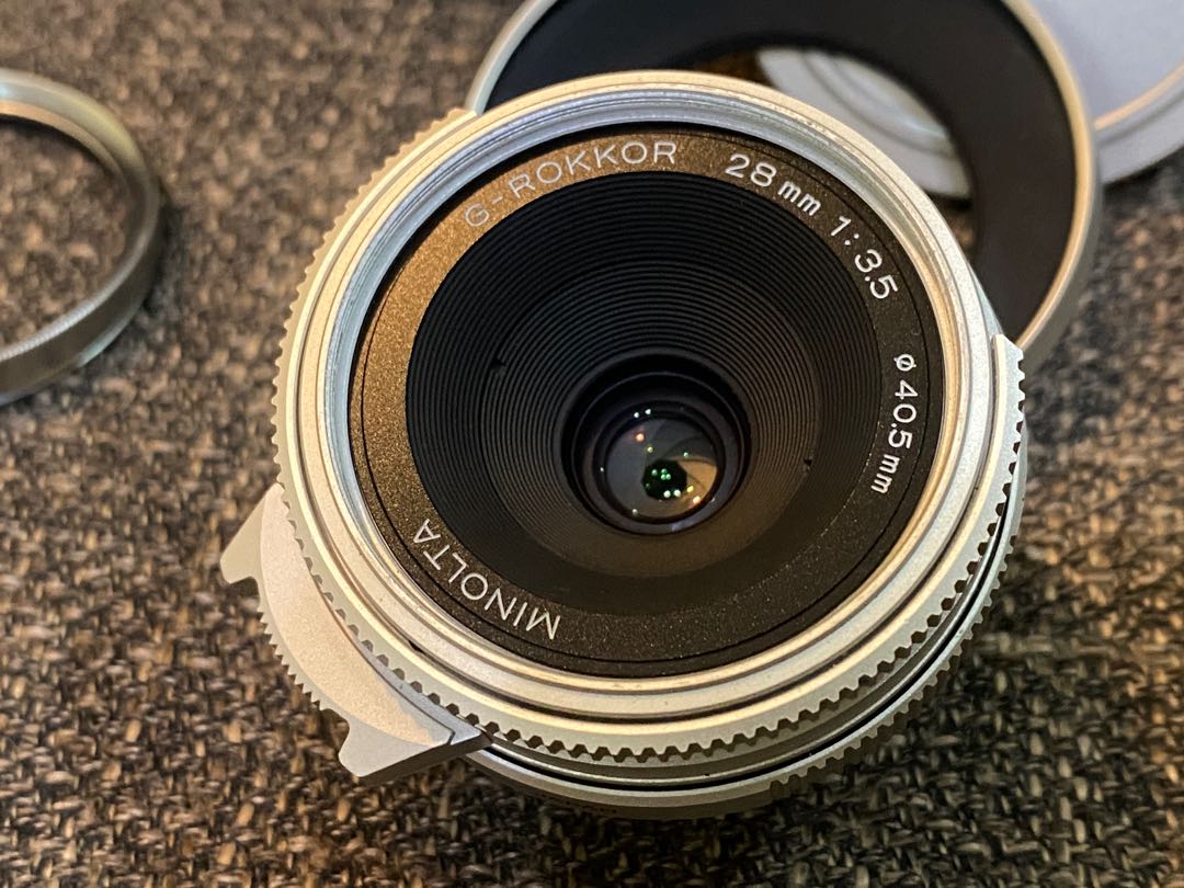 Minolta G-Rokkor 28mm 3.5 LTM lens, Photography, Cameras on Carousell