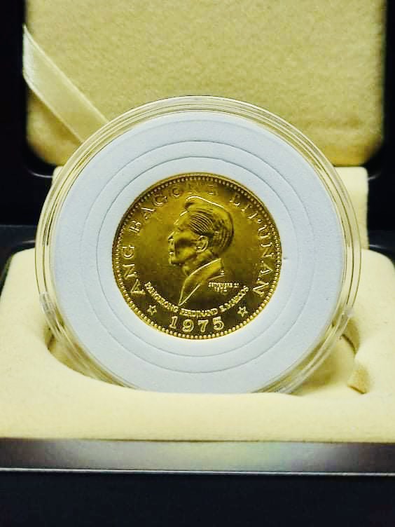 Mint 1975 Marcos Gold Coin The New Society, Hobbies & Toys, Memorabilia ...
