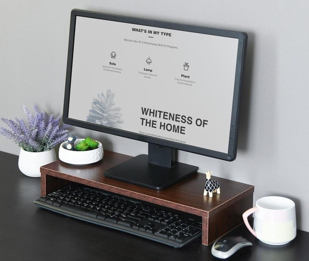 Monitor Laptop Elevated Stand Rise for Ergonomic Computer Work Desk ...