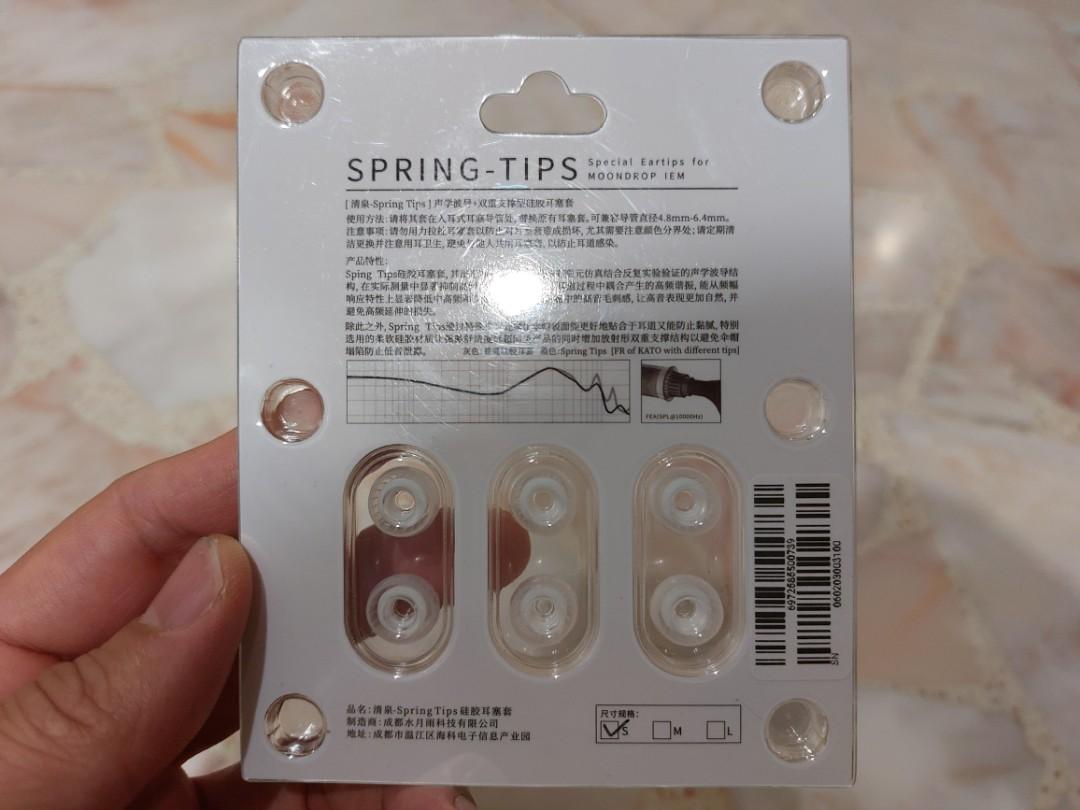 Moondrop Spring Tips (S), Audio, Portable Audio Accessories on Carousell