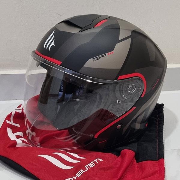 MT Helmets Thunder 3 Jet, Motorcycles, Motorcycle Apparel on Carousell