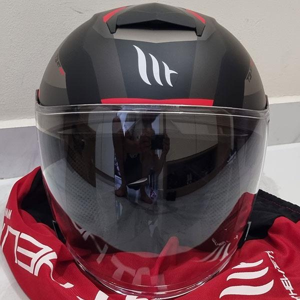 MT Helmets Thunder 3 Jet, Motorcycles, Motorcycle Apparel on Carousell