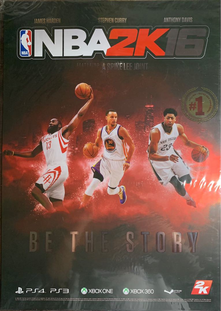NBA 2k16 Poster, Video Gaming, Gaming Accessories, In-Game Products on ...