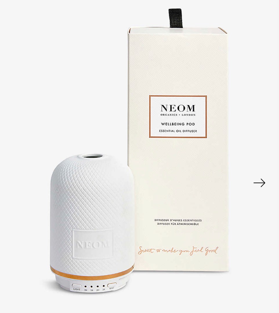 NEOM Wellbeing Pod essential oil diffuser 13cm, 美容＆個人護理, 沐浴＆身體護理, 沐浴及身體 ...