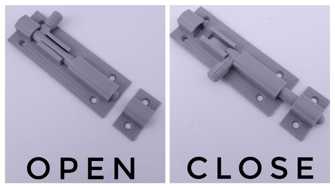 NKS 1 Pair Plastic Door Bolt Slug Latch Security Door Slide Shed Gate ...