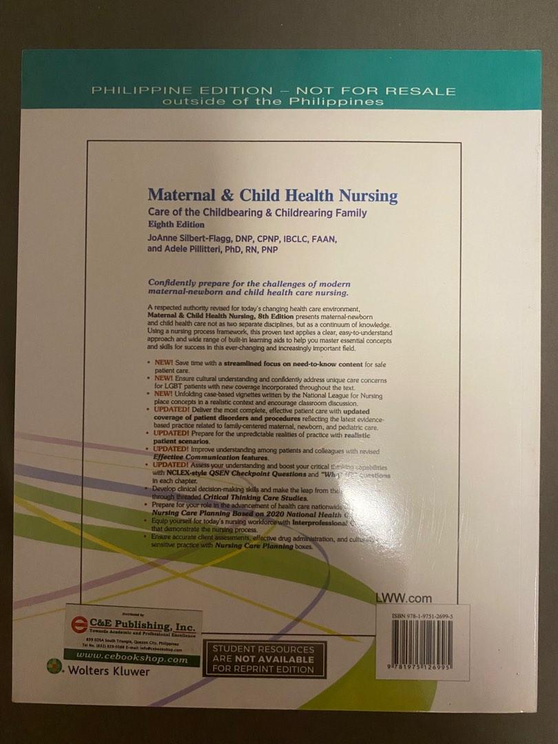 Nursing Book | Maternal & Child Health Nursing (8th Edition) VOLUME 1 ...