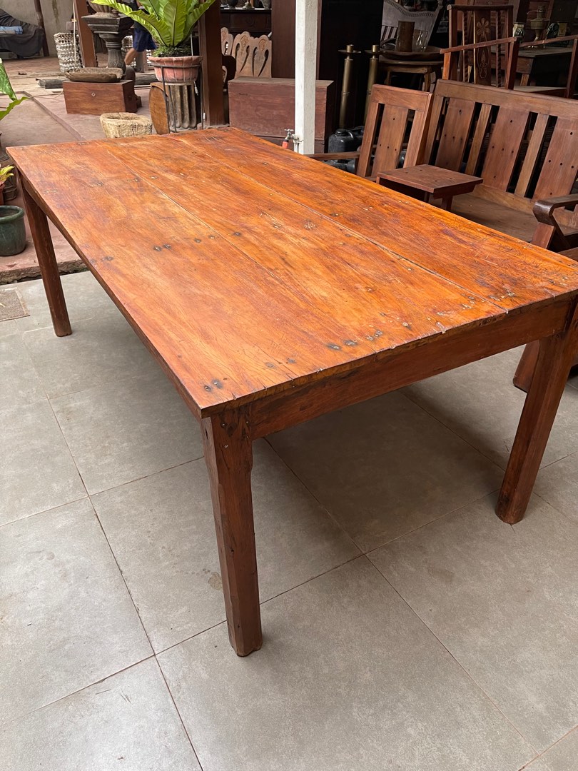 Old Narra Dining Table, Furniture & Home Living, Furniture, Tables ...