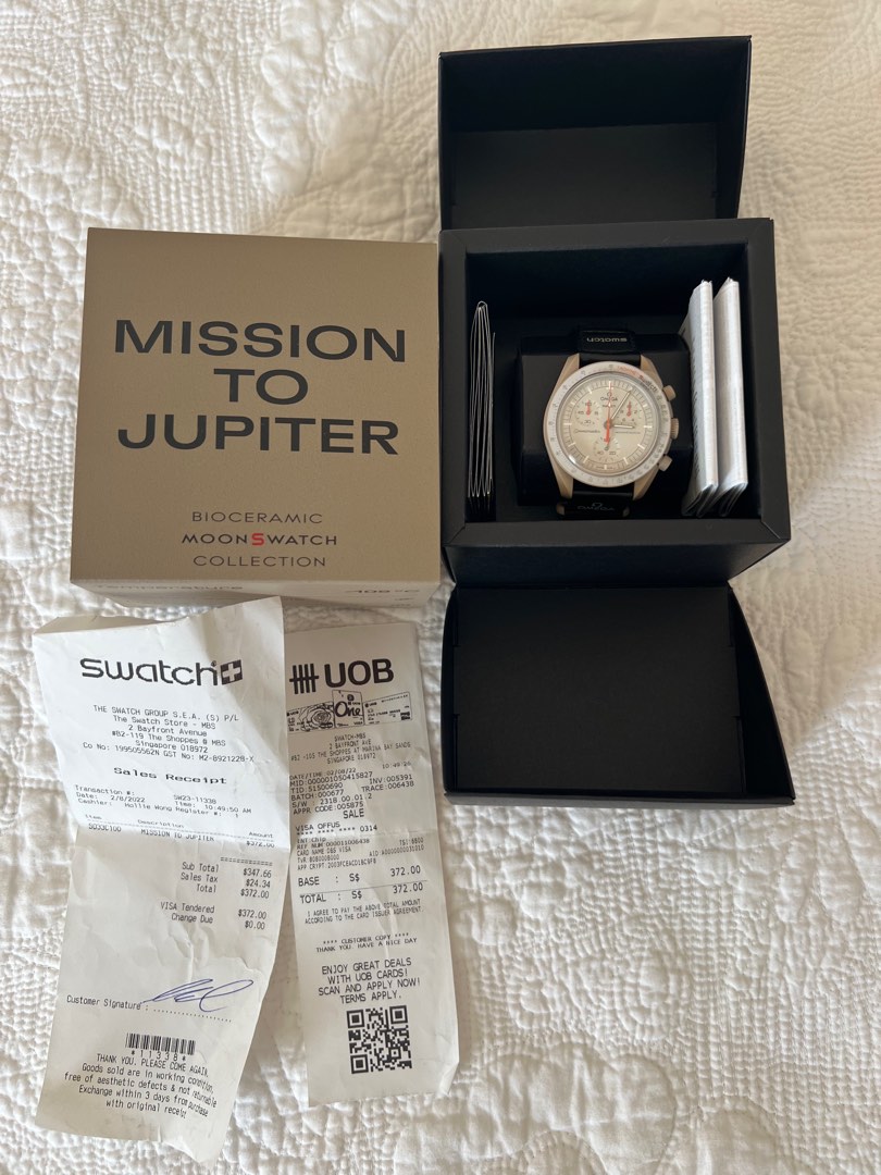 Omega swatch Jupiter watch - brand new with receipt, Luxury, Watches on ...