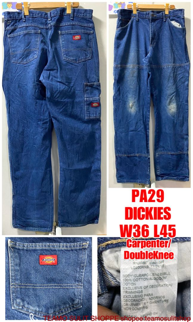 PA29 DICKIES CARPENTER DOUBLE-KNEE, Men's Fashion, Bottoms, Jeans on ...