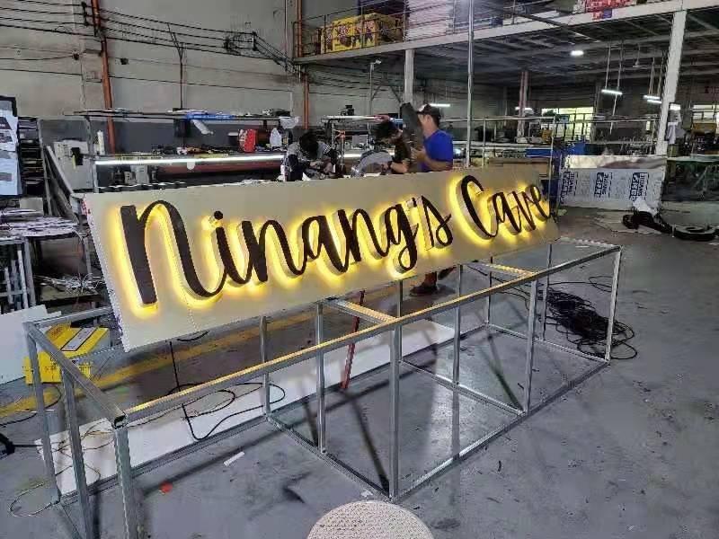 Panaflex / Stainless / Acrylic / G.I build up signage / Booth ...