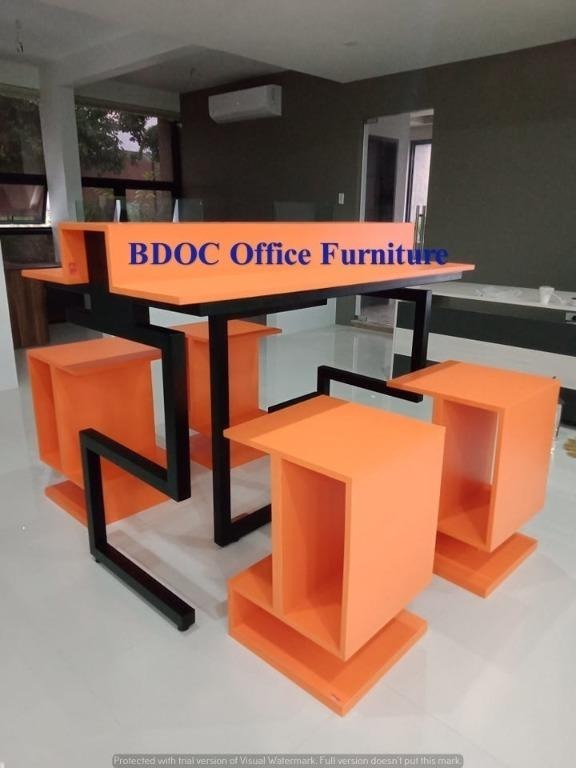 Pantry Table \\ Customized Pantry Table and Chairs \\ Office Furniture ...