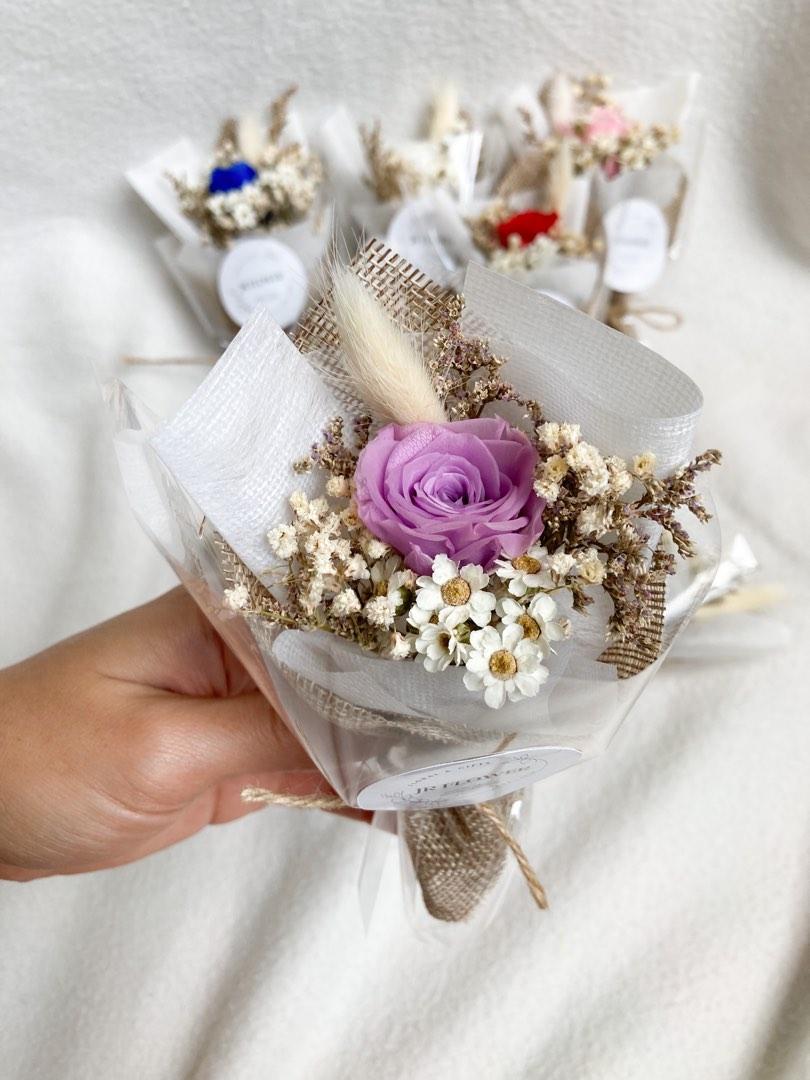 Petite Size Preserved Rose Bouquet, Hobbies & Toys, Stationery & Craft ...